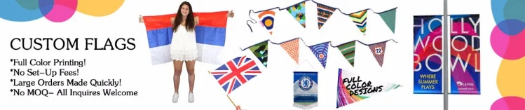 Custom National Flags - Digital Printing for Promotions