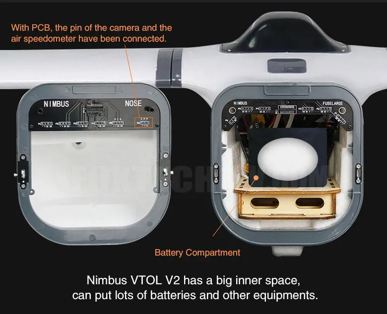 Foxtech Nimbus V2 Vtol Long Range Uav Vtol Fixed Wing Uav For Mapping ...