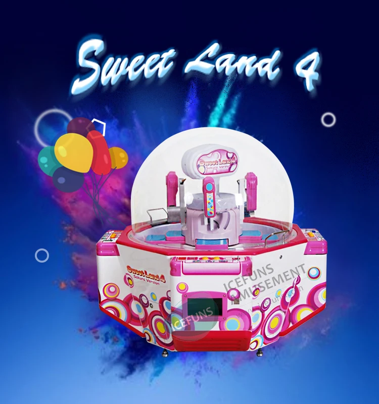 2019 Guangzhou Factory Hot Sales Arcade Games Sweetland4 Prize Claw ...