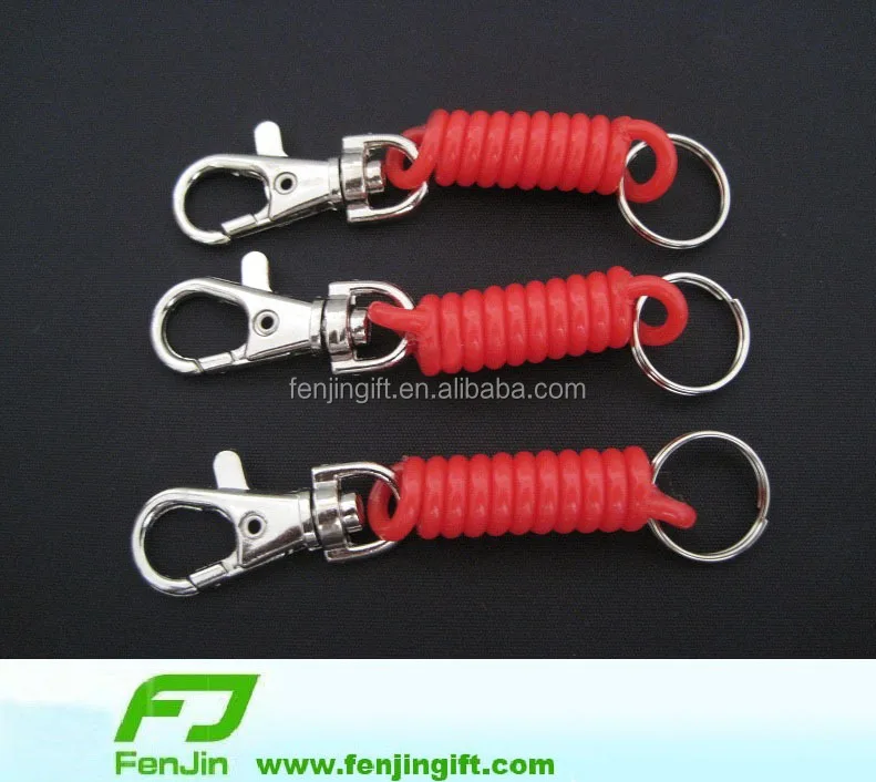 Spring Coil Spiral Elastic Lanyard - Buy Elastic Lanyard,Spiral Elastic ...