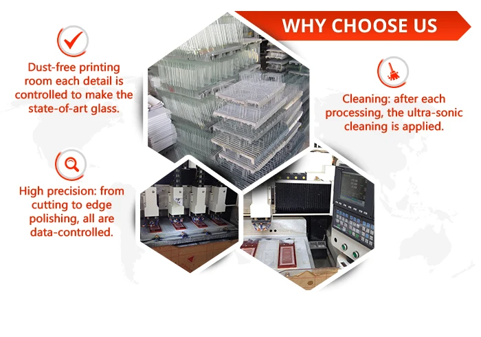 Durable Black High Temperature Ceramic Glass Tempered Glass With Custom ...