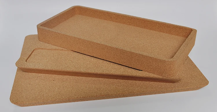 Natural Cork Designer Rectangular Yellow Serving Tray Food Tray Plate ...