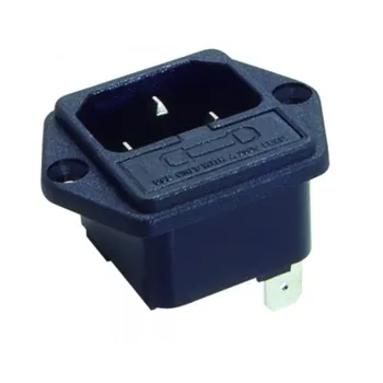 Ul Cul Enec Vde Ccc Jr-101-1f(s.q) 3 Pin Ac Inlet Socket 10a 250v Fuse ...