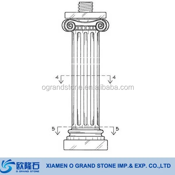 Decorative Round Square Granite Marble Stone Greek Columns - Buy Greek ...