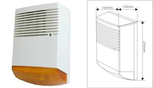 Dummy Burglar Alarm Boxes - Flashing Light - Dummy Alarm Siren - Buy ...