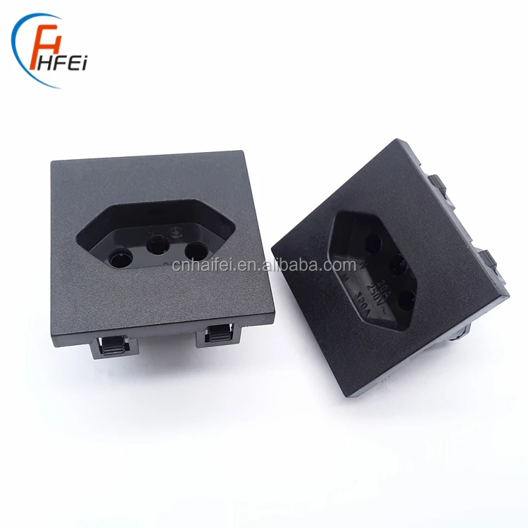 HF Ac Power Inlet Power Inlet Ac Connector Inlet Brazil Socket 3 Round ...