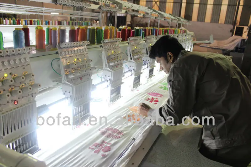 6 Needles 18 Heads Tufting Computer Embroidery Machine for Sale