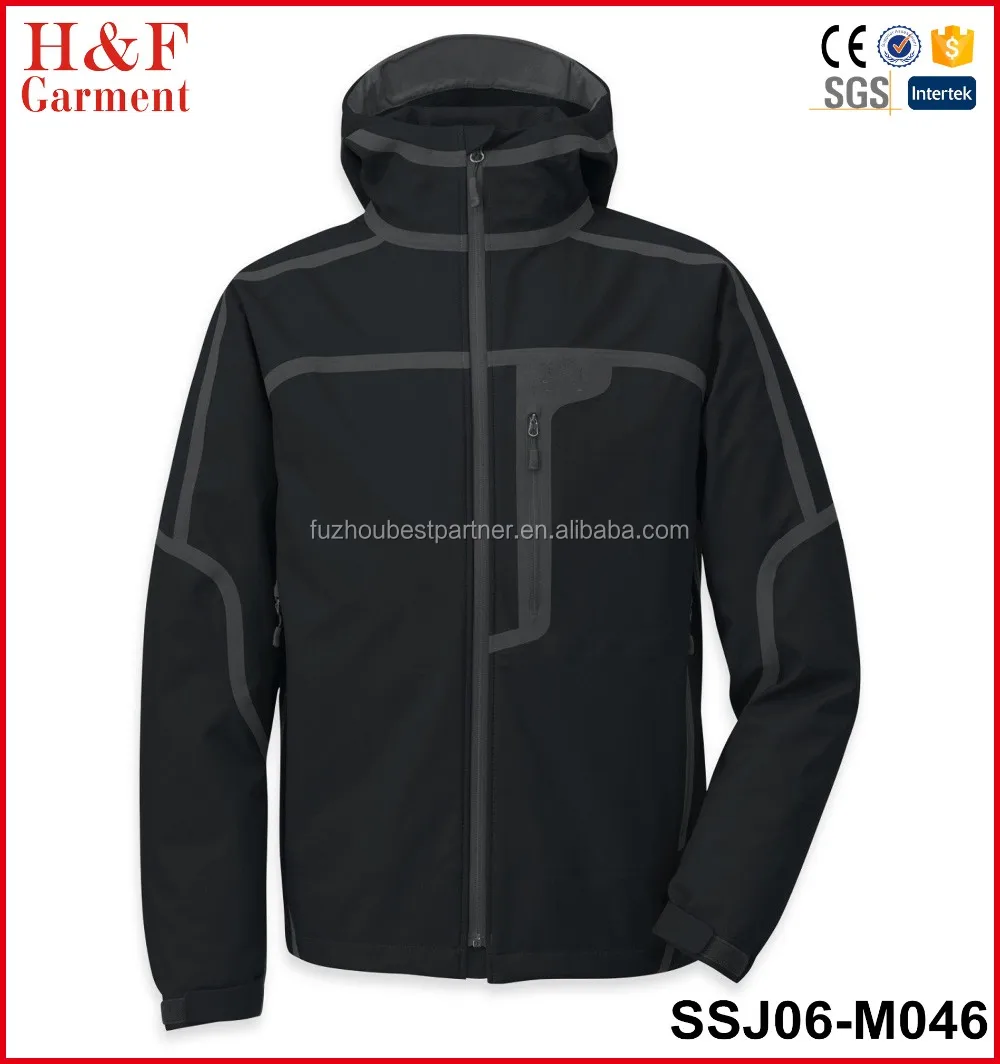 Men's Fashion Reflective Softshell Jacket With Micro Fleece Lined ...