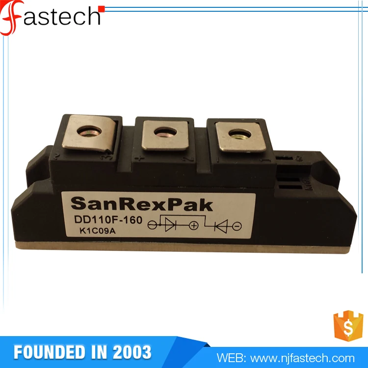 High Surge Current Capability Diode Module Dd110f-160 For Battery Chargers Dc Motor Drives ...