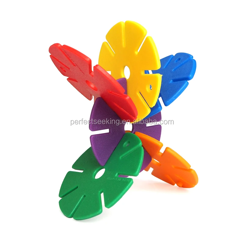 Kids Construction Blocks Interlocking Discs 160 Pieces Intermediate 6 ...