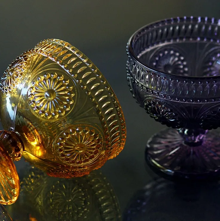 Wholesale Glassware Suppliers - Handmade Colored Goblets