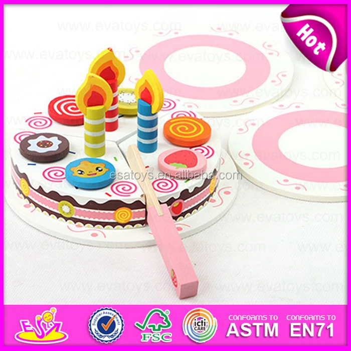 2015 Wooden Toy Birthday Cake For Kids,Pretend Toy Diy Wooden Children ...
