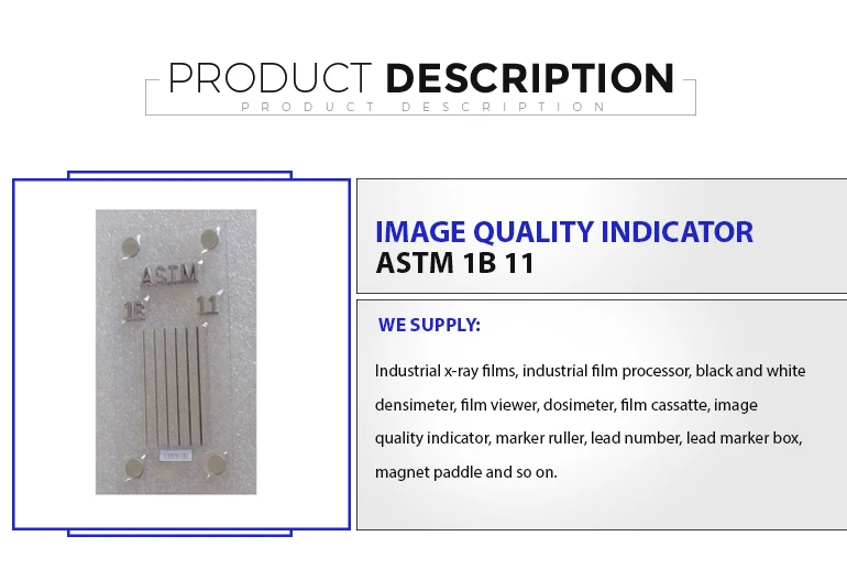 Image Quality Indicator Iqi Astm 1b 11 - Buy Image Quality Indicator ...