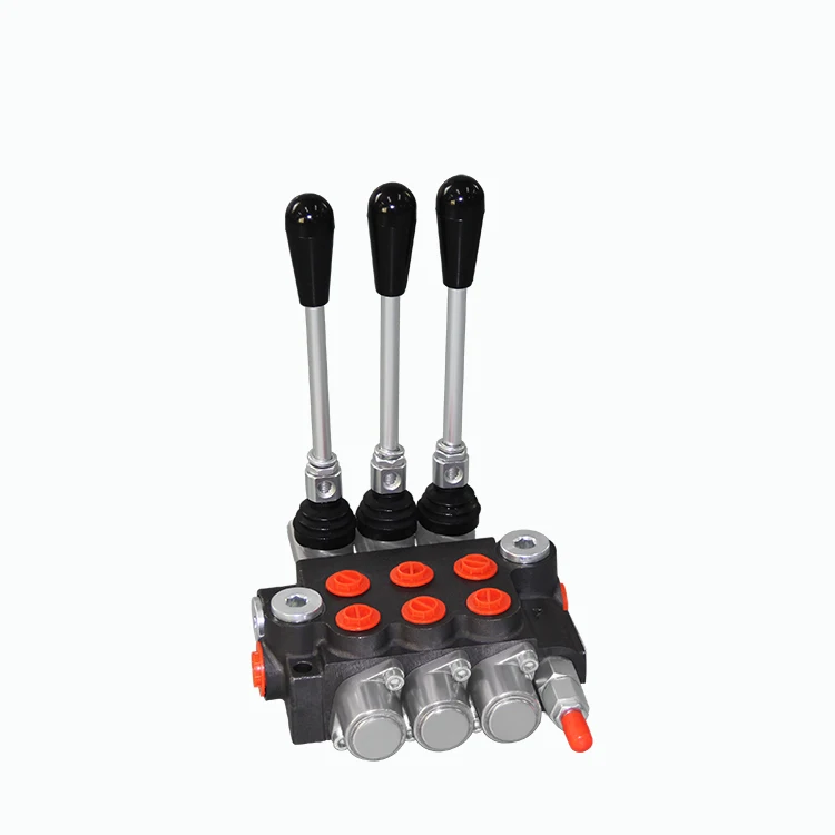 Single Lever 40lpm Spool Excavator Hydraulic Remote Control Valve ...