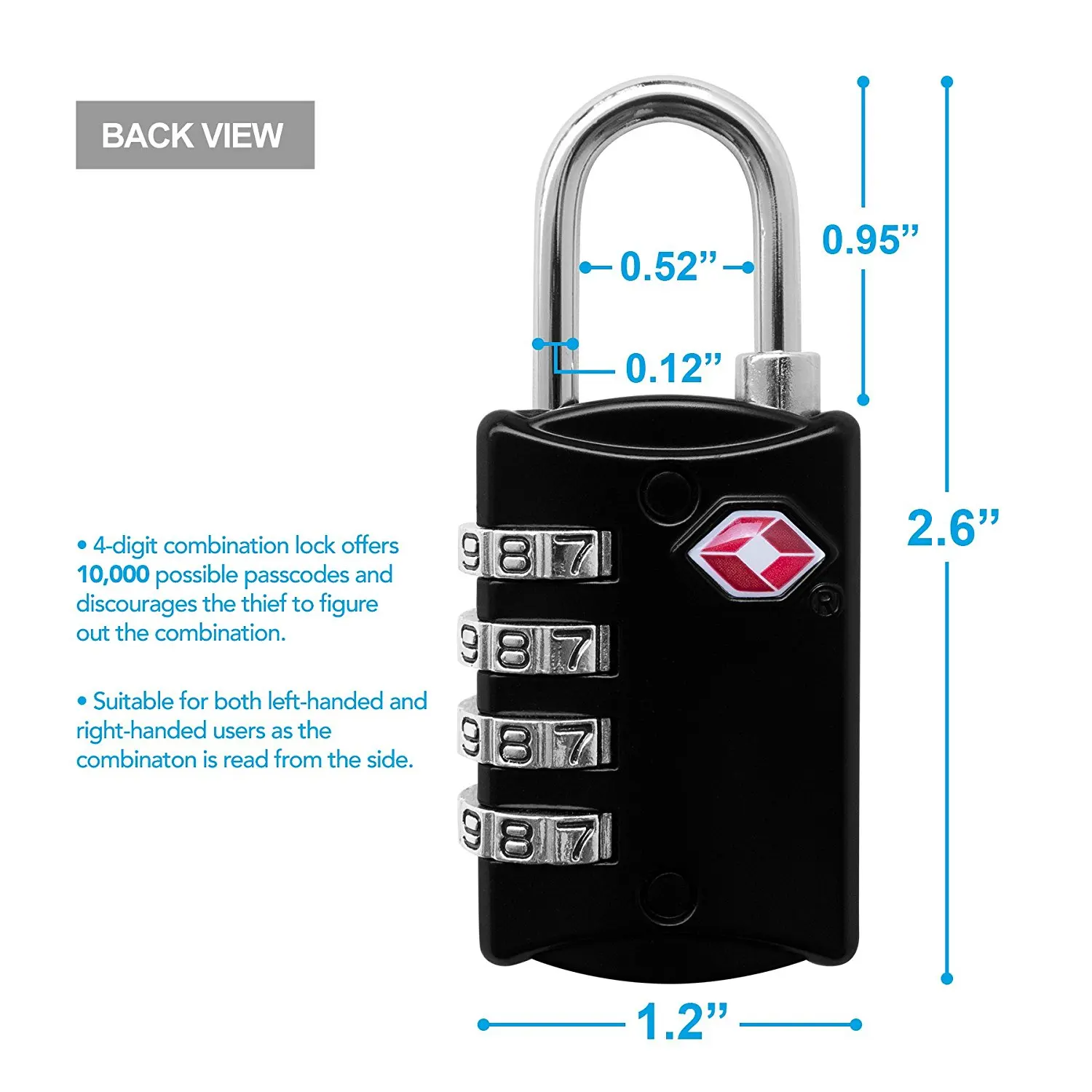 Custom Logo TSA Luggage Locks - Secure Your Baggage
