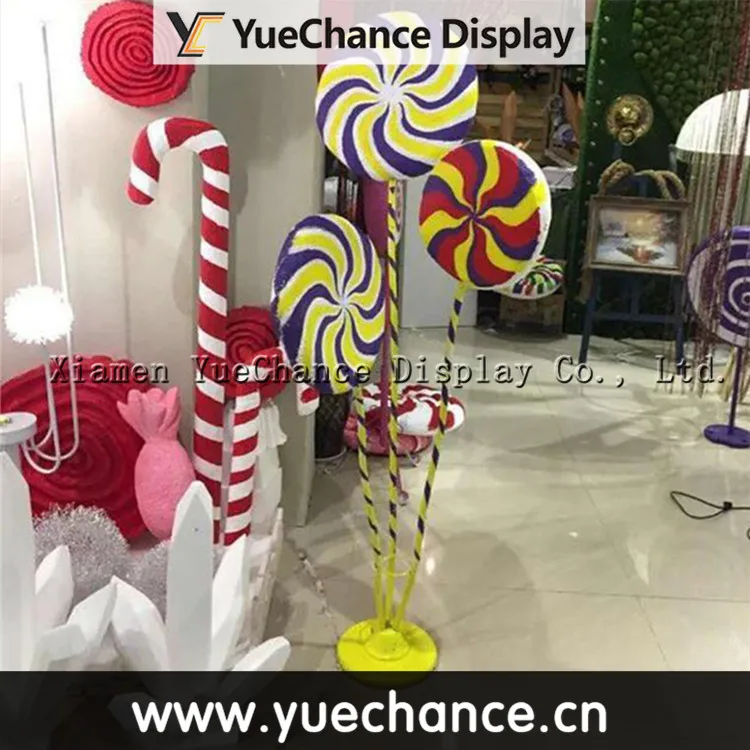 Custom Fiberglass Candy Holiday Decoration Mall Props - Buy Fiberglass ...