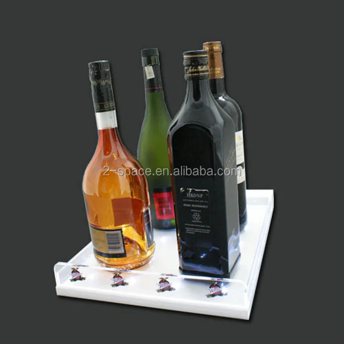 Bar Charming 4-bottletabletop Liquor Bottle Display Tray Whisky Display ...