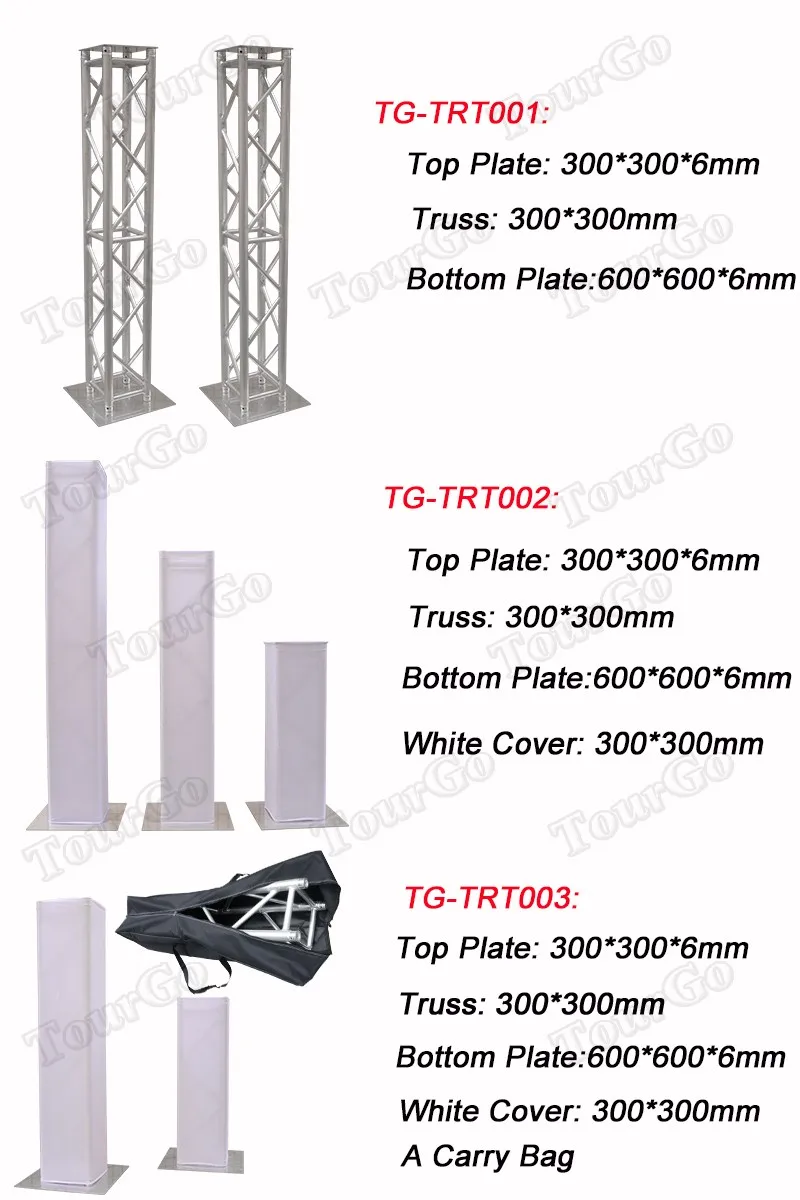 TourGo 2M Aluminum Truss Totem Plinth Stand for Events - Lightweight ...
