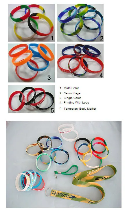 Personalized Printing Silicone Rubber Wristbands Custom Id Baller Bands ...