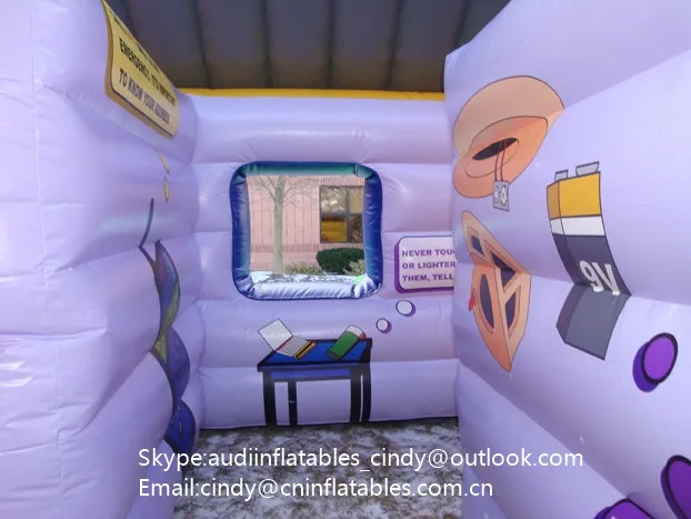 Inflatable Fire Safety Smoke House - Emergency Training Castle