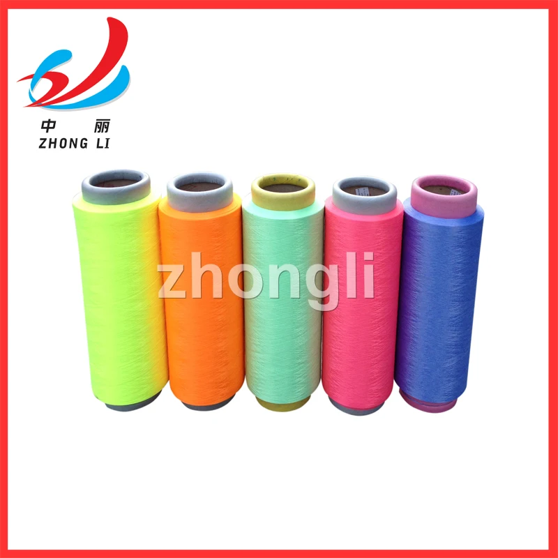 100% Polyester Textured Yarn - DTY Filament Yarn 75/36