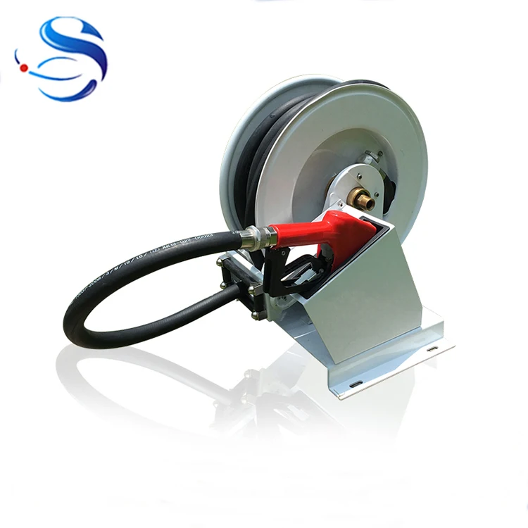 Auto Roll-up Hose Reel Retractable Hose Reel for diesel Gasoline ...