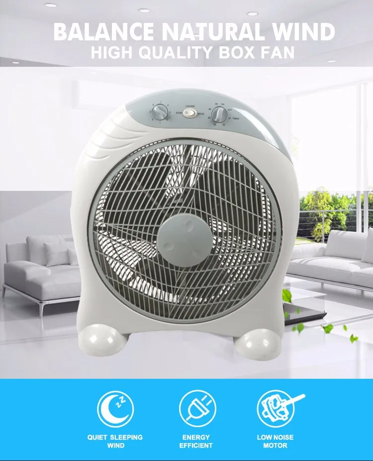 14 Inch Hight Speed Quite Box Fan Home Living Room Cooling Electric ...