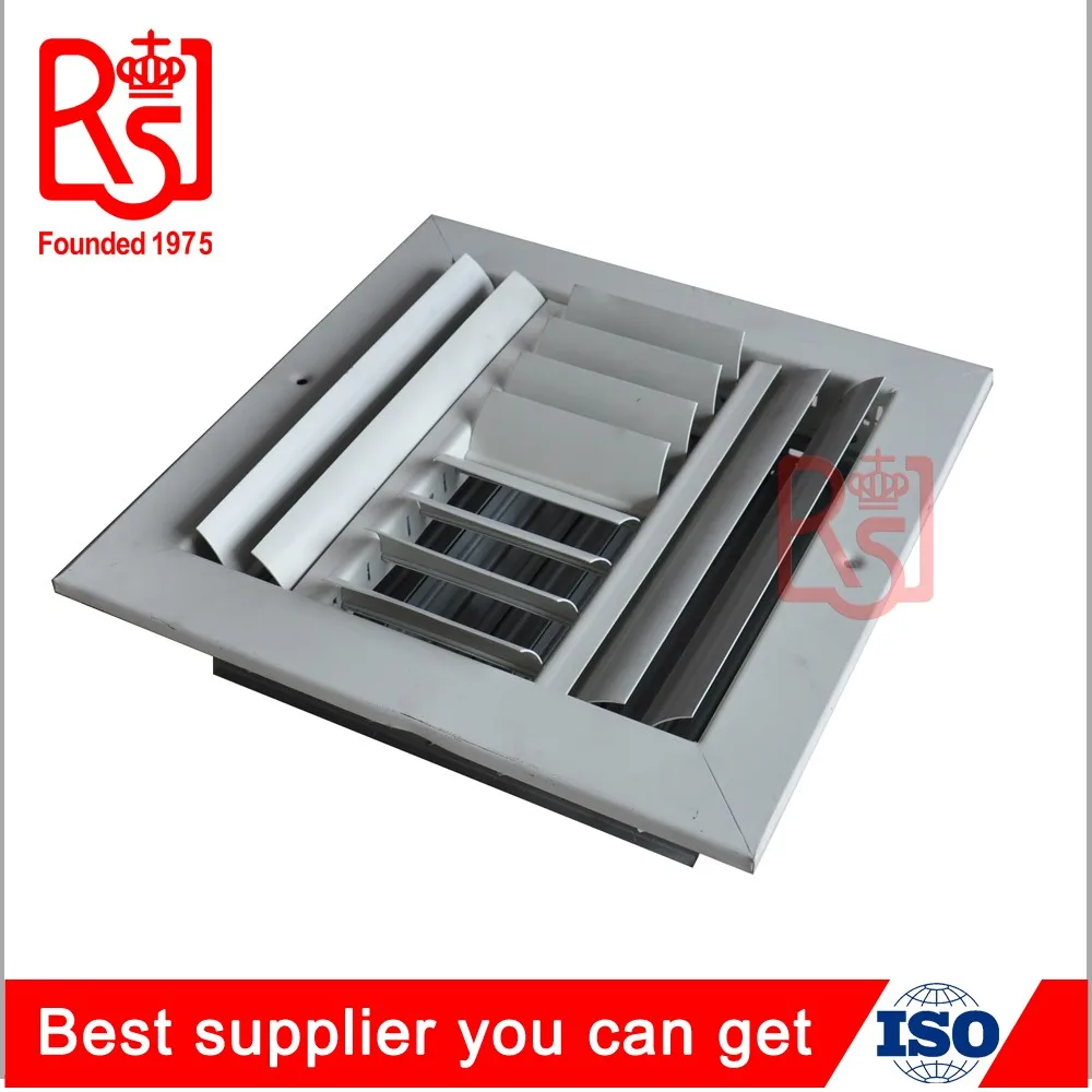 Best Quality Hvac Metal Steel Adjustable 4 Way Supply Ceiling Exhaust ...