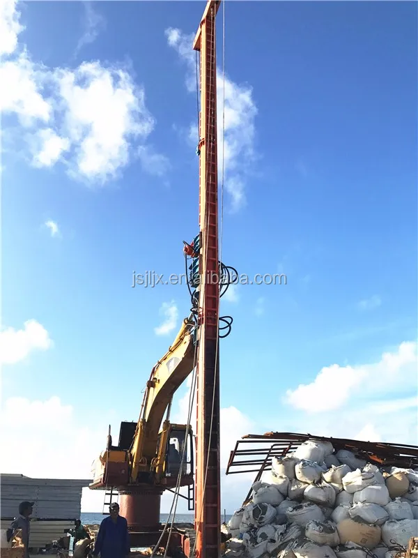 Diesel Pile Hammer with Pile Leader - Efficient Pile Driving