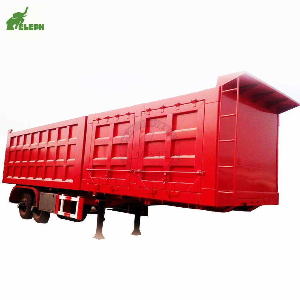 Tri Axle Van Semi Trailer Open Side Doors Rear Doors With Lever Lock ...