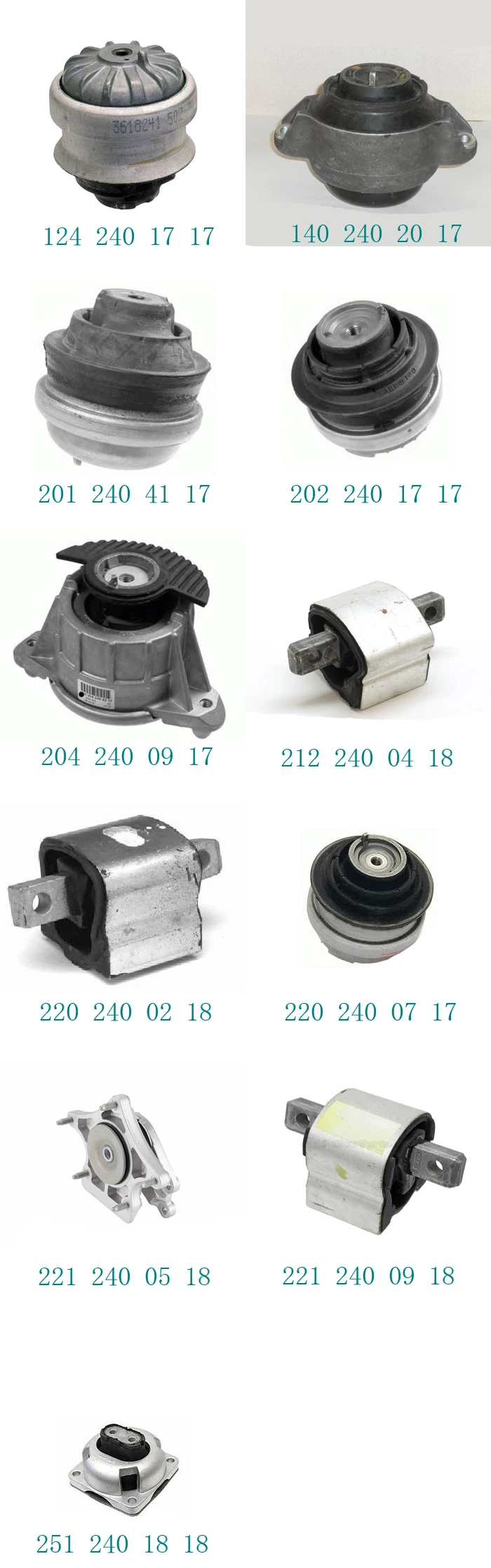 Gak Engine Mounting 2042402017 For W204 - Buy Engine Mounting/204 240 ...