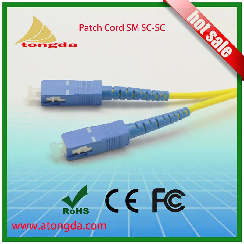 Ftth 3m Sc-sc Patch Cord 3.0mm 2.0mm Single Mode Optical Fiber Patch ...