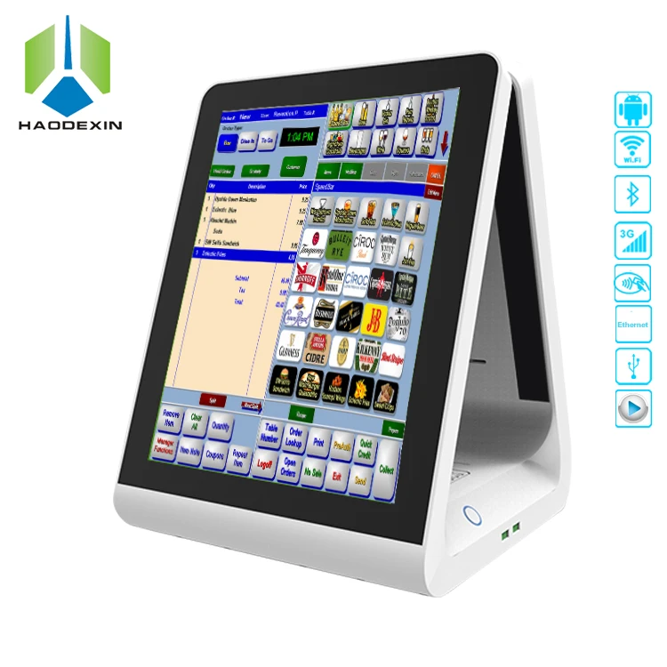 Dual Screen Ads Display Touch Screen Cash Register With Nfc,Wifi For ...