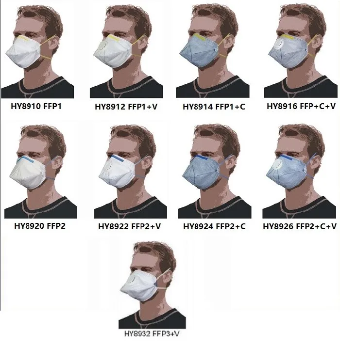 Handanhy Ffp1 Active Carbon Dust Filter Mask With Valve Hy8916 - Buy ...