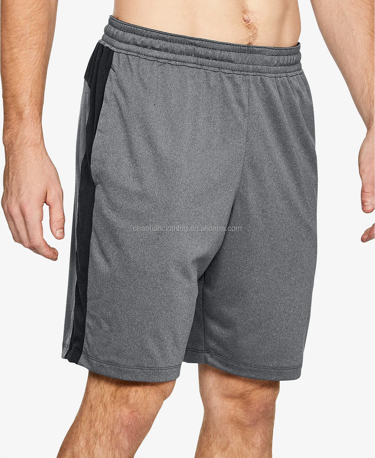 100% Polyester Breathable Mesh Panels Performance Men Shorts - Buy 100% ...