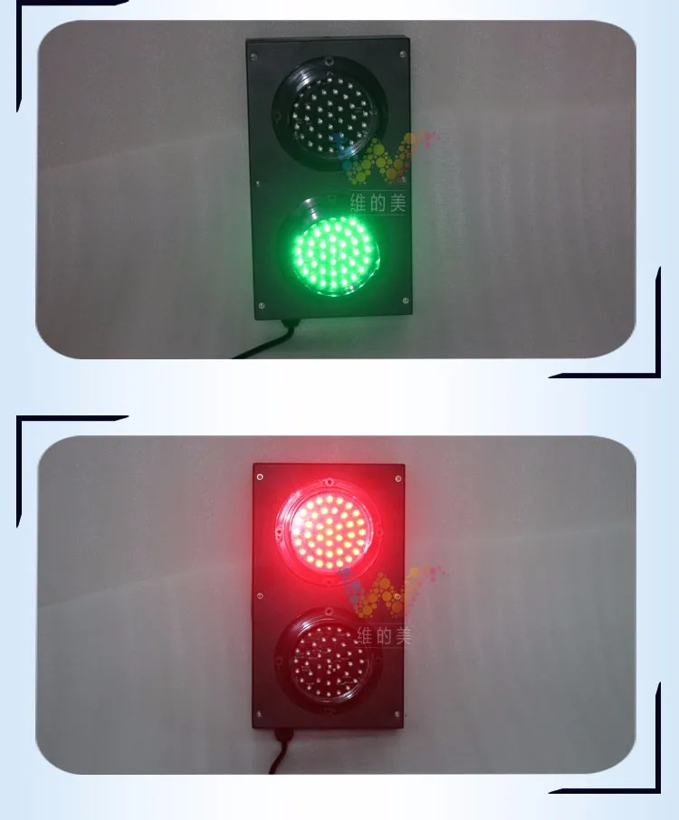 For School Teaching 100mm Mini 2 Sections Red Green Toy Led Traffic ...