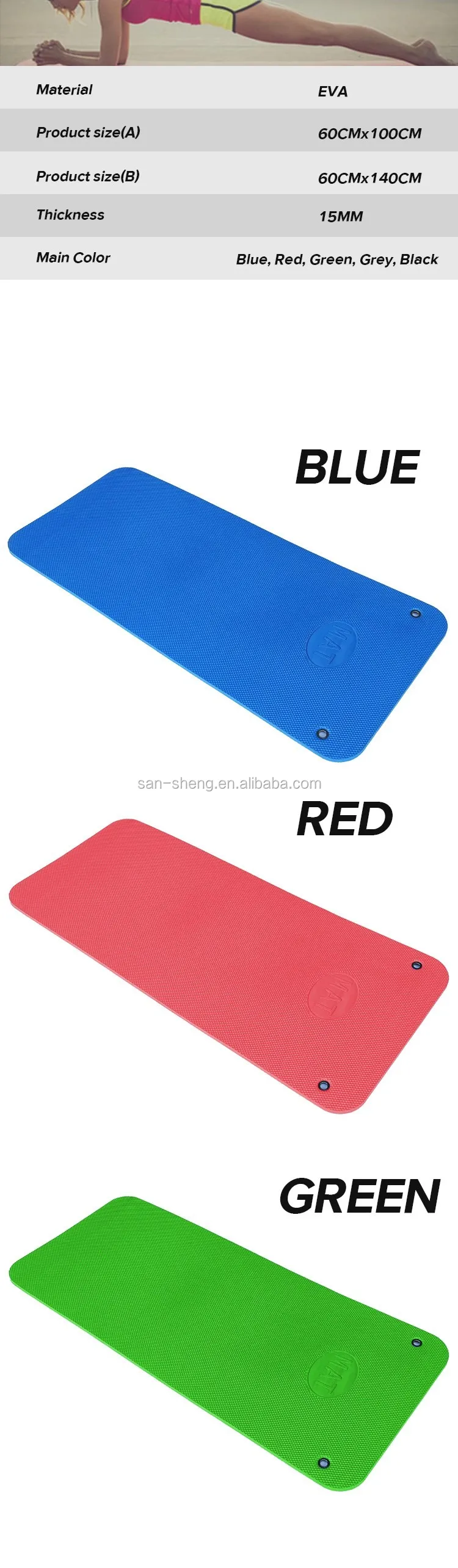 High Quality EVA Foam Eyelet Hole for Fitness Yoga Mats