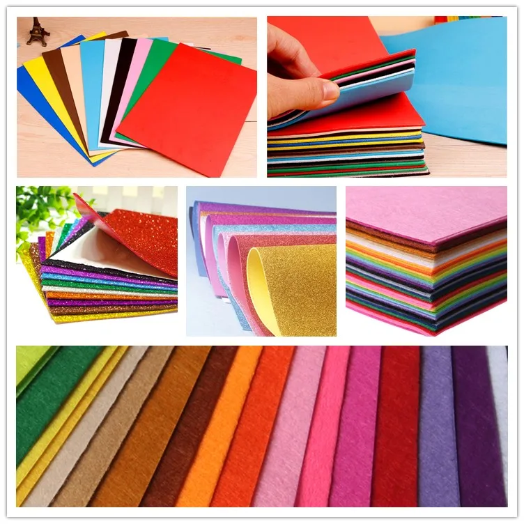 Decorative Items Colorful Thin Felt Sheet With Self Adhesive - Buy Felt ...