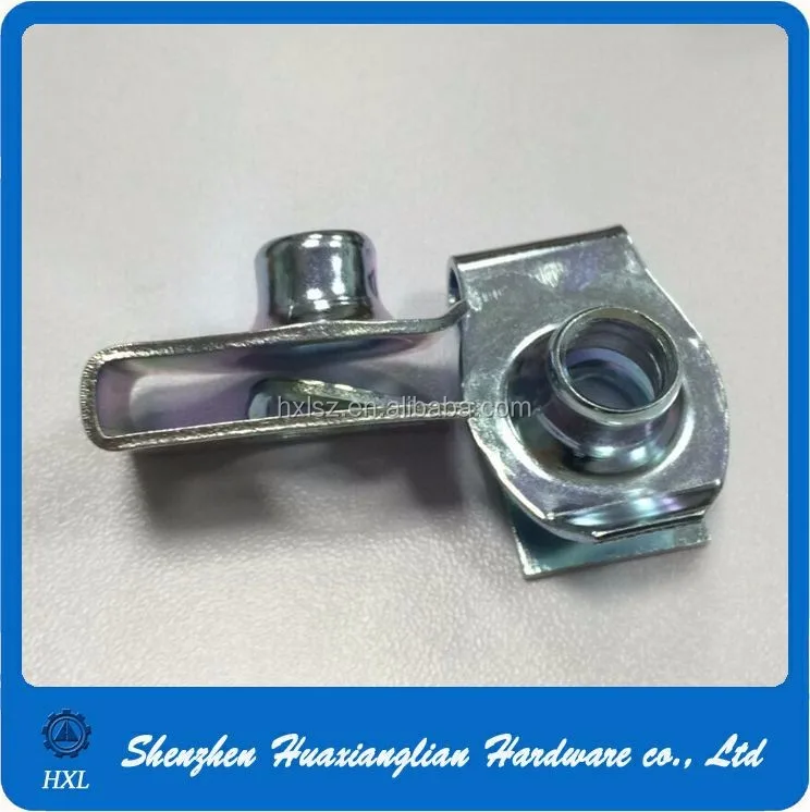 China Fasteners Suppliers - Black Steel U Type Speed Clip Nuts