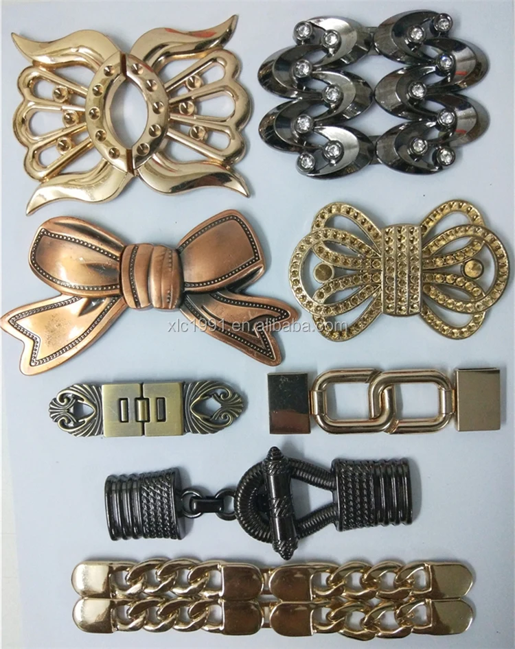 Diamond Two Parts Joint Clasp Interlocking Make-up Buckle Openable ...