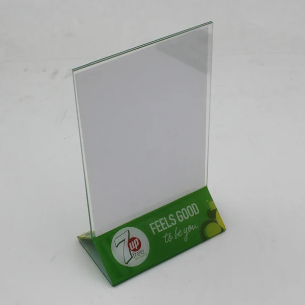 Custom Restaurant Plastic Acrylic Table Stand Menu Holder