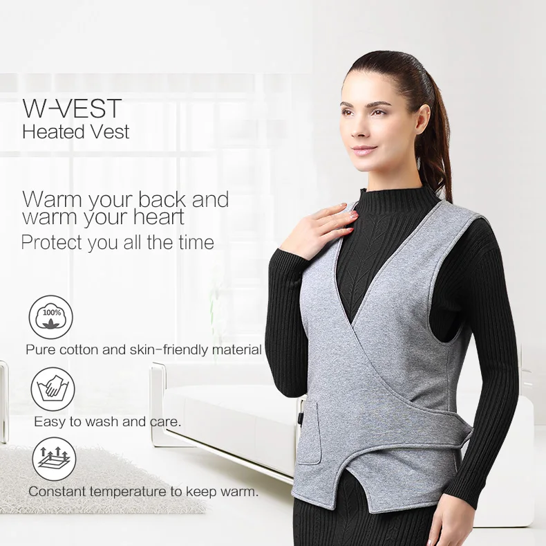 Women Smart Graphene Heat Carbon Fiber Clothes Heating Usb Charging ...