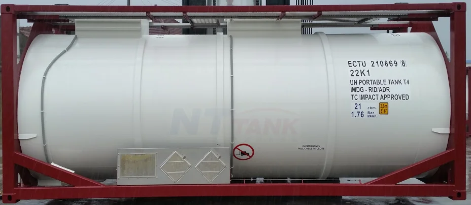 Stainless Steel Transport Rubber Lined Iso Tank Containers For Hcl ...