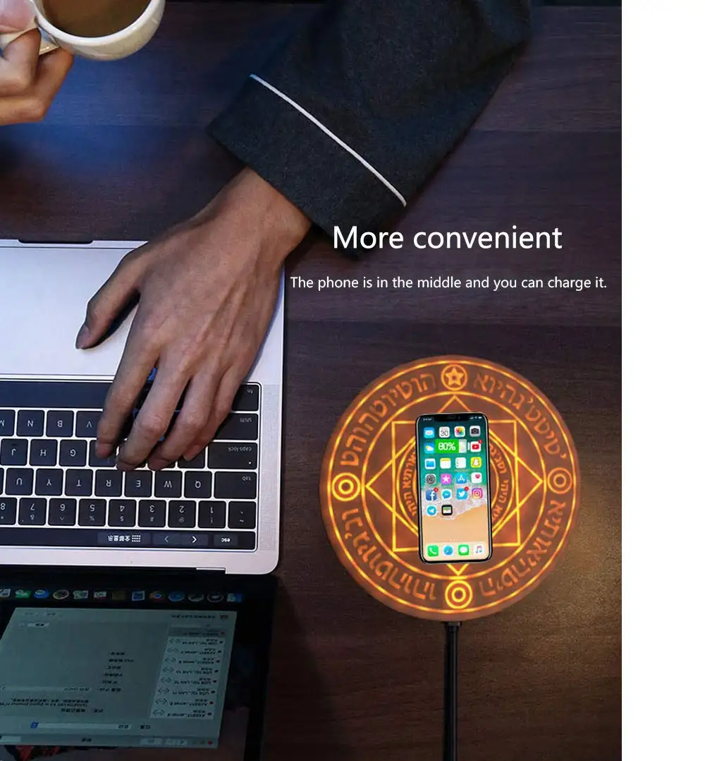 Magic Array Wireless Charger,Qi-certified Ultra-slim 10w Fast Wireless ...