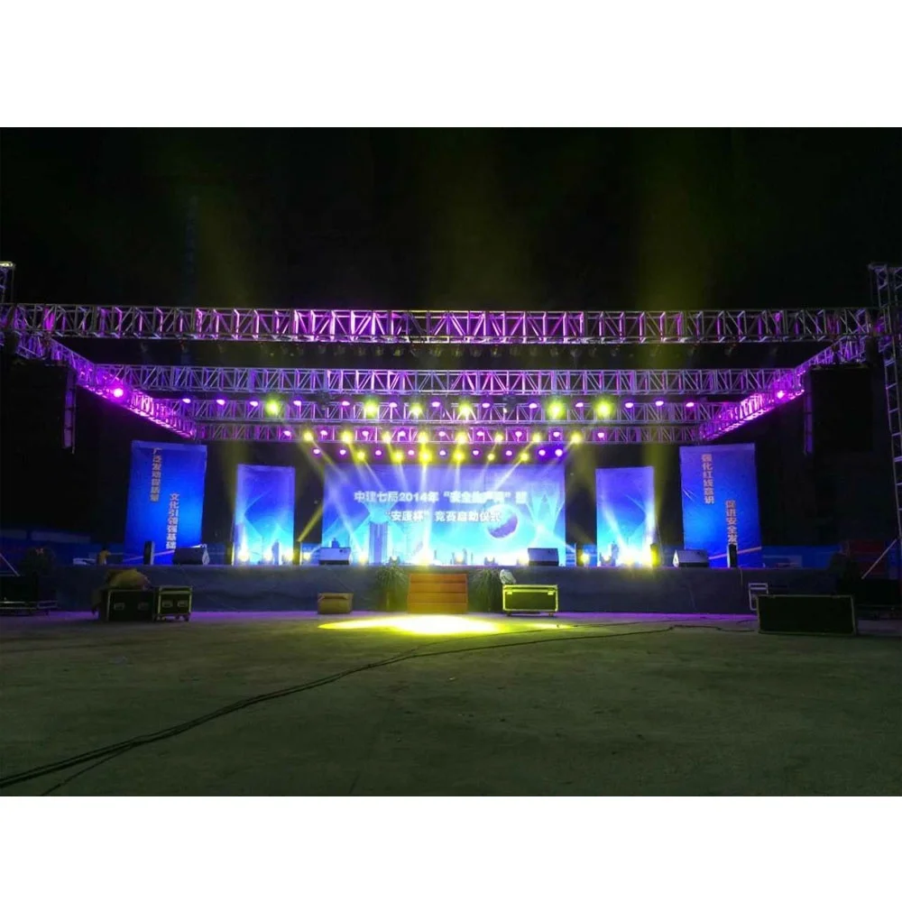 4 Pillar 12m*10m*8m Aluminium Truss System for Ground Support Display ...