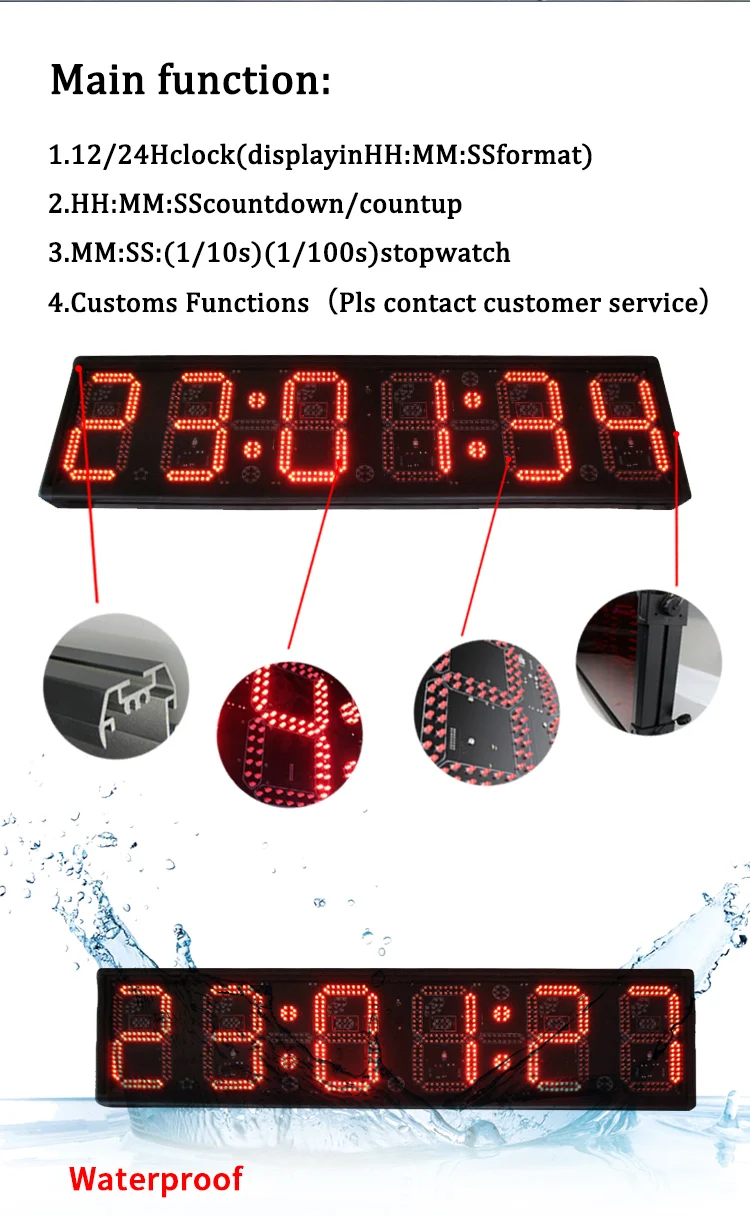 Led Timer Display Nixie Tube Digital Tube Countdown Clock - Buy Large ...
