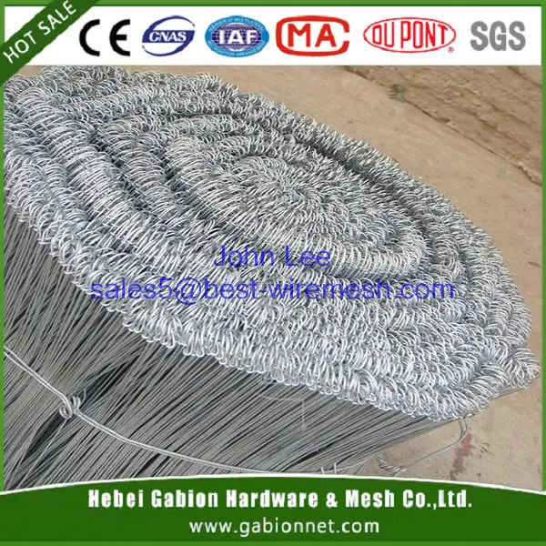 0.8-2mm 10" Pvc Coated Galvanized Copper Plate Double Loop Tie Wire ...