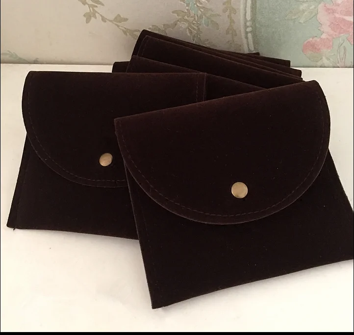 Thick Dark Red Velvet Cloth Jewelry Pouches For Watch - Buy Velvet ...