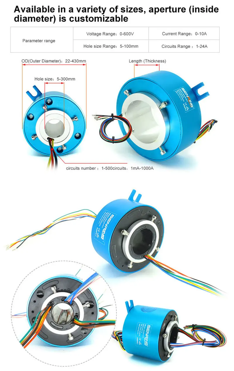Senring Slip Rings - Reliable 360° Rotating Connectors