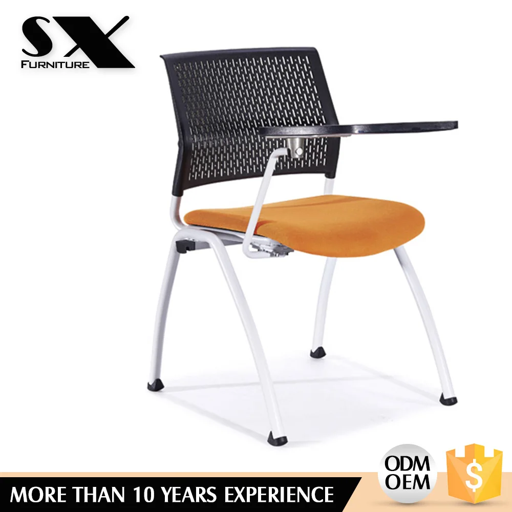 Chair With Table/meeting Room Mesh Folding Chair With Wheels/ Training ...